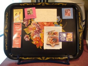 Repurposing Idea ~ Serving Tray Memo Board - ChinDeep