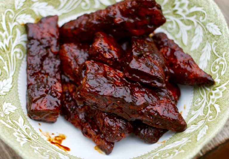 vegan bbq riblets - ChinDeep