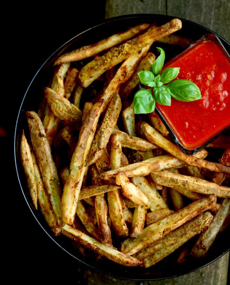crispy italian fries {air fryer recipe} - ChinDeep