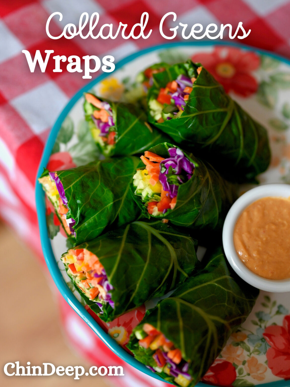 collard greens wraps - ChinDeep