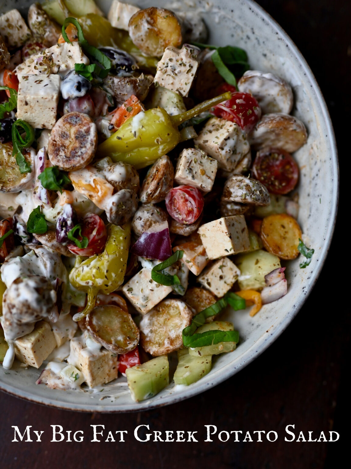 my big fat greek potato salad - ChinDeep