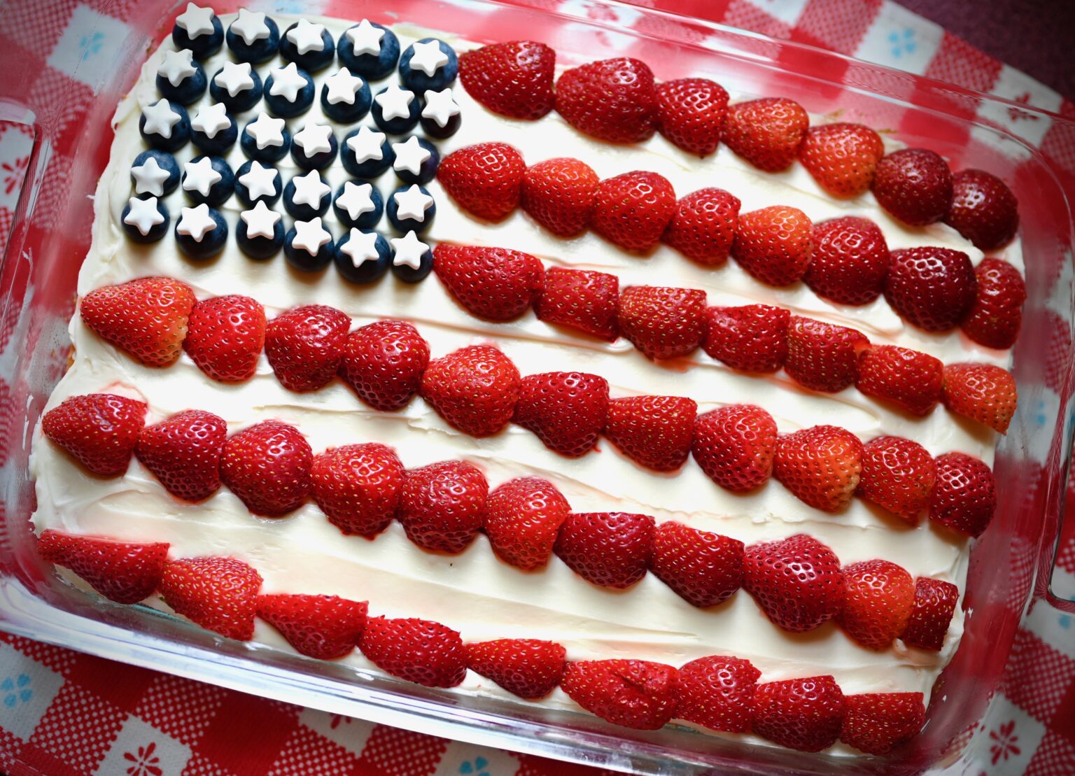 easy flag cake - ChinDeep