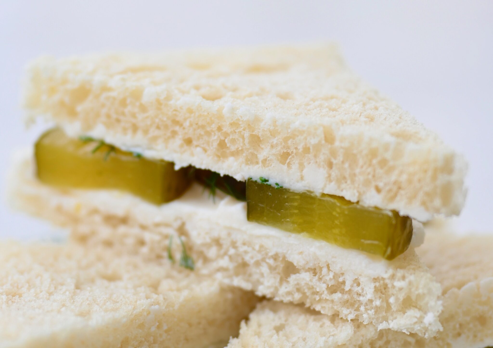 sweet pickle tea sandwiches - ChinDeep